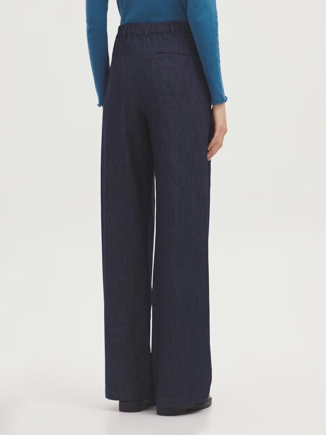 Darted Blue Denim Jean